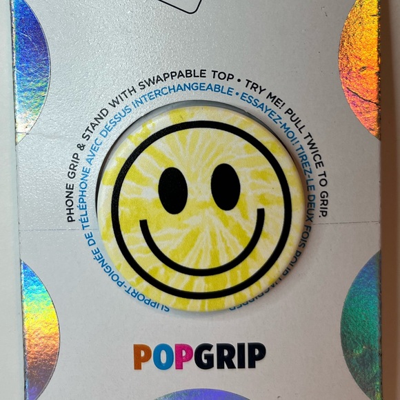 PopSocket | Cell Phones & Accessories | Popsocket Tie Dye Yellow Smiley ...